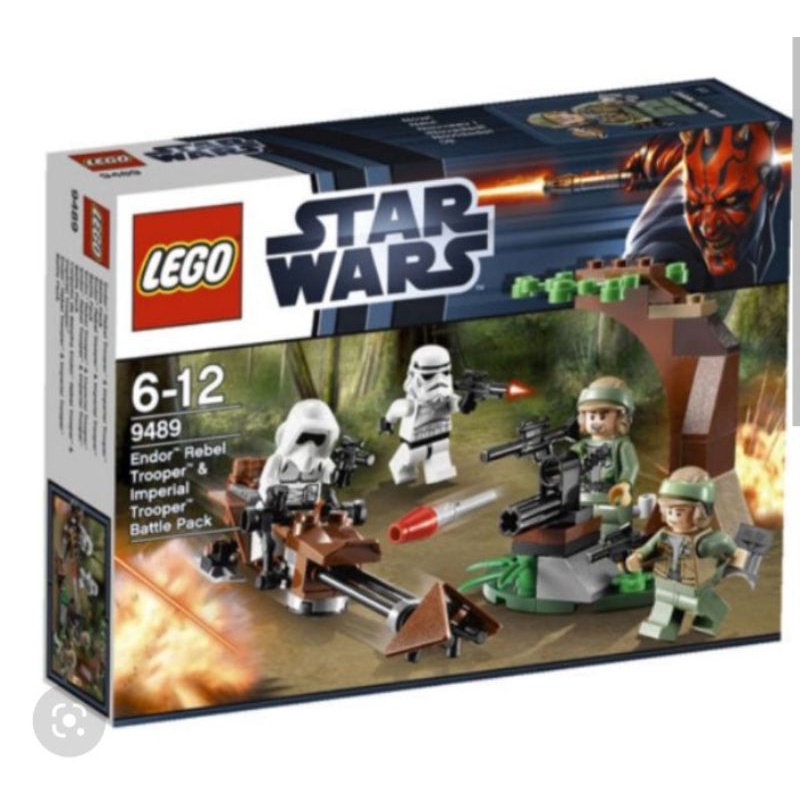 lego 9489 star wars endor rebel trooper & imperial trooper battle pack ...
