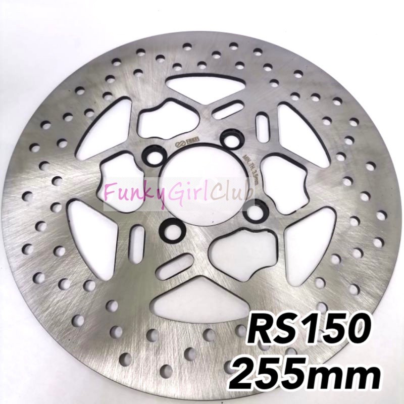 RS150 DISC PLATE FRONT 255mm 4 HOLE PNP SPECIAL MODIFY RS | Shopee Malaysia