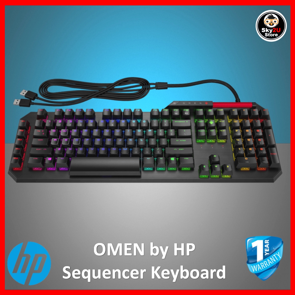 Omen by HP Sequencer Wired USB Mechanical Optical Gaming Keyboard ...