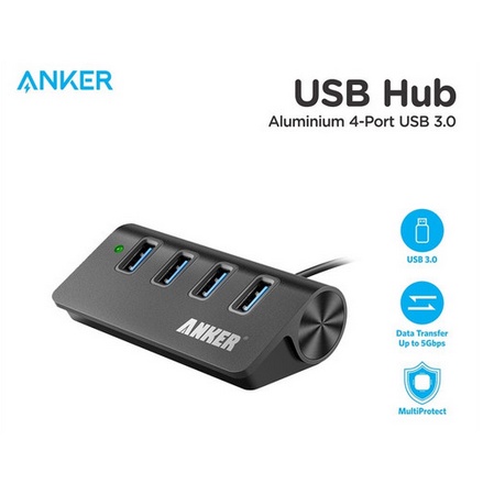 Anker A7507 Aluminum 4 Port USB 3.0 Hub | Shopee Malaysia