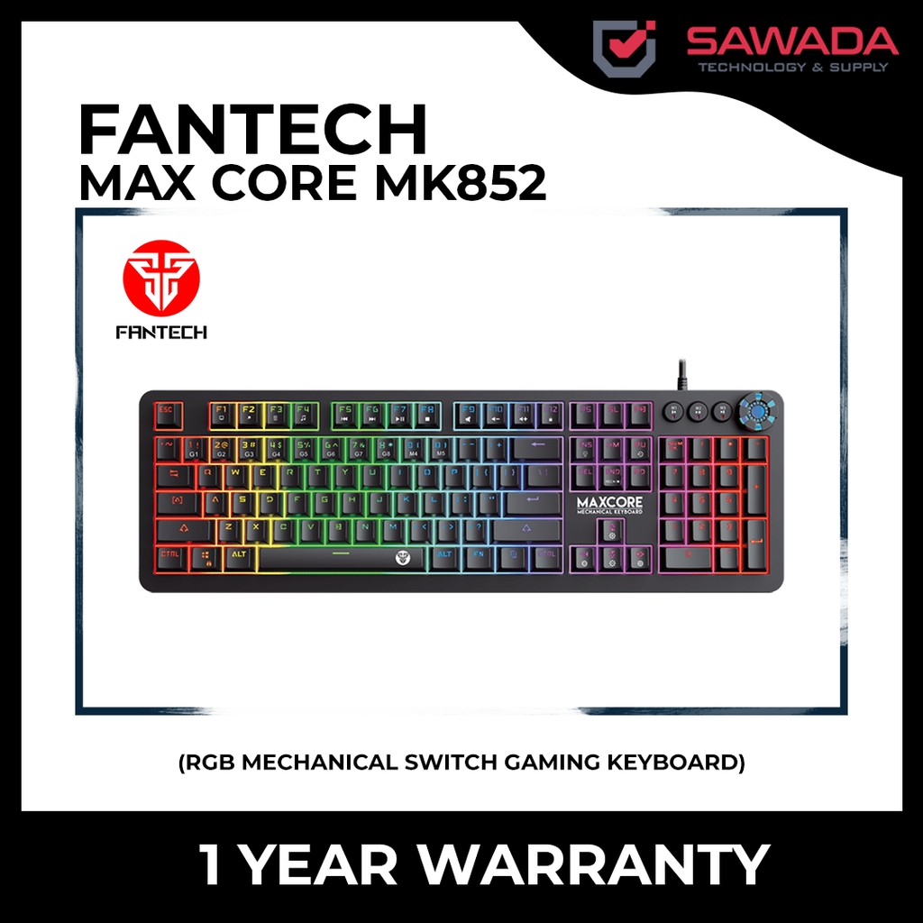 FANTECH MAX CORE MK852 MECHANICAL KEYBOARD | Shopee Malaysia