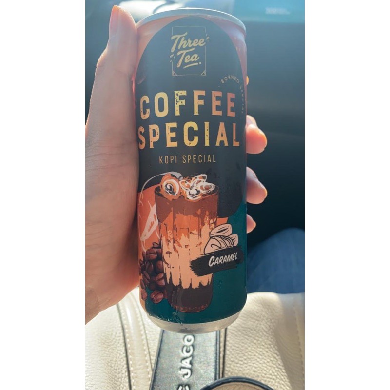 Three Tea Three Layer Tea / Coffee 240ml (Pandan/ Caramel) Teh C ...
