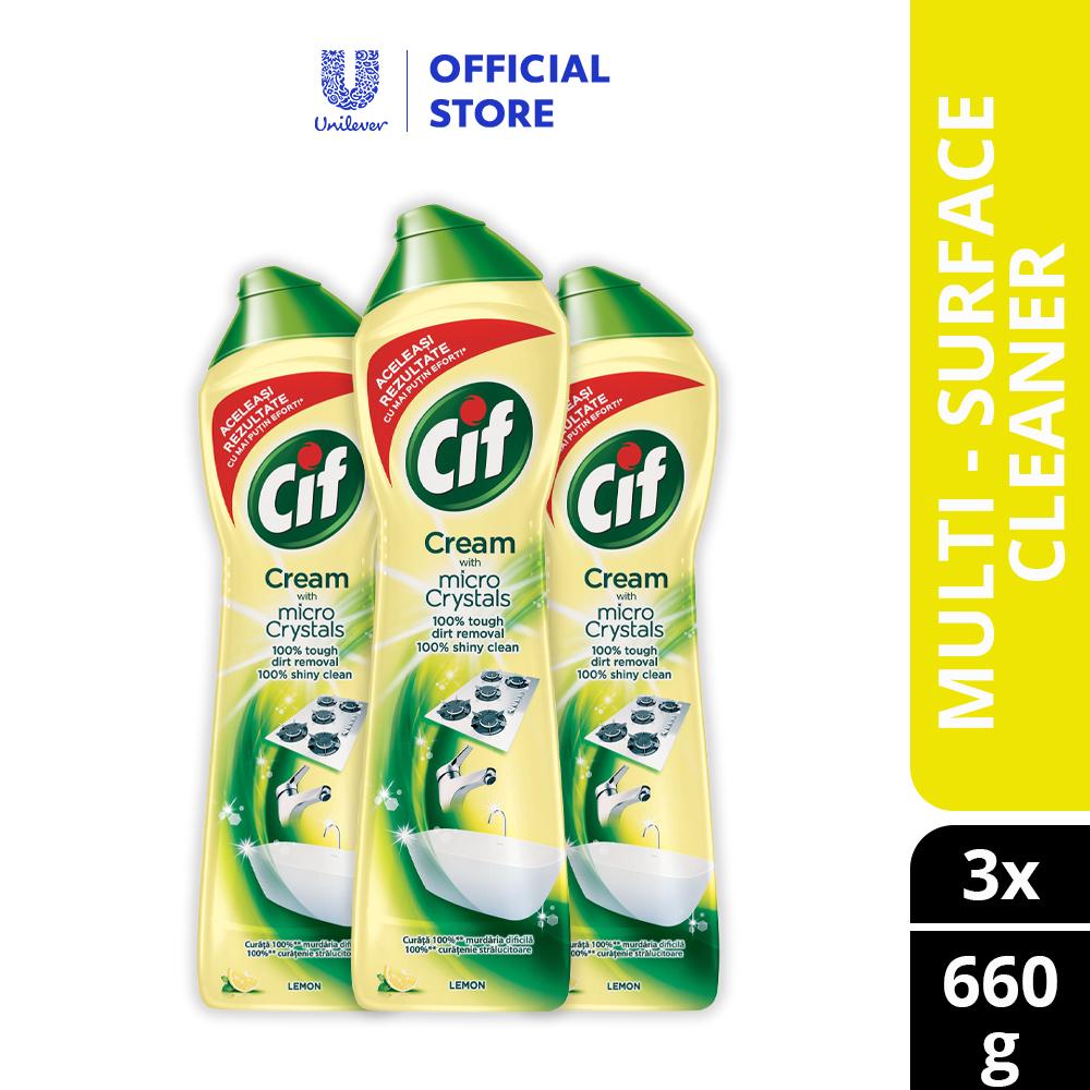 [Bundle of 3] Cif Cleaning Cream - Lemon 660ml | Shopee Malaysia