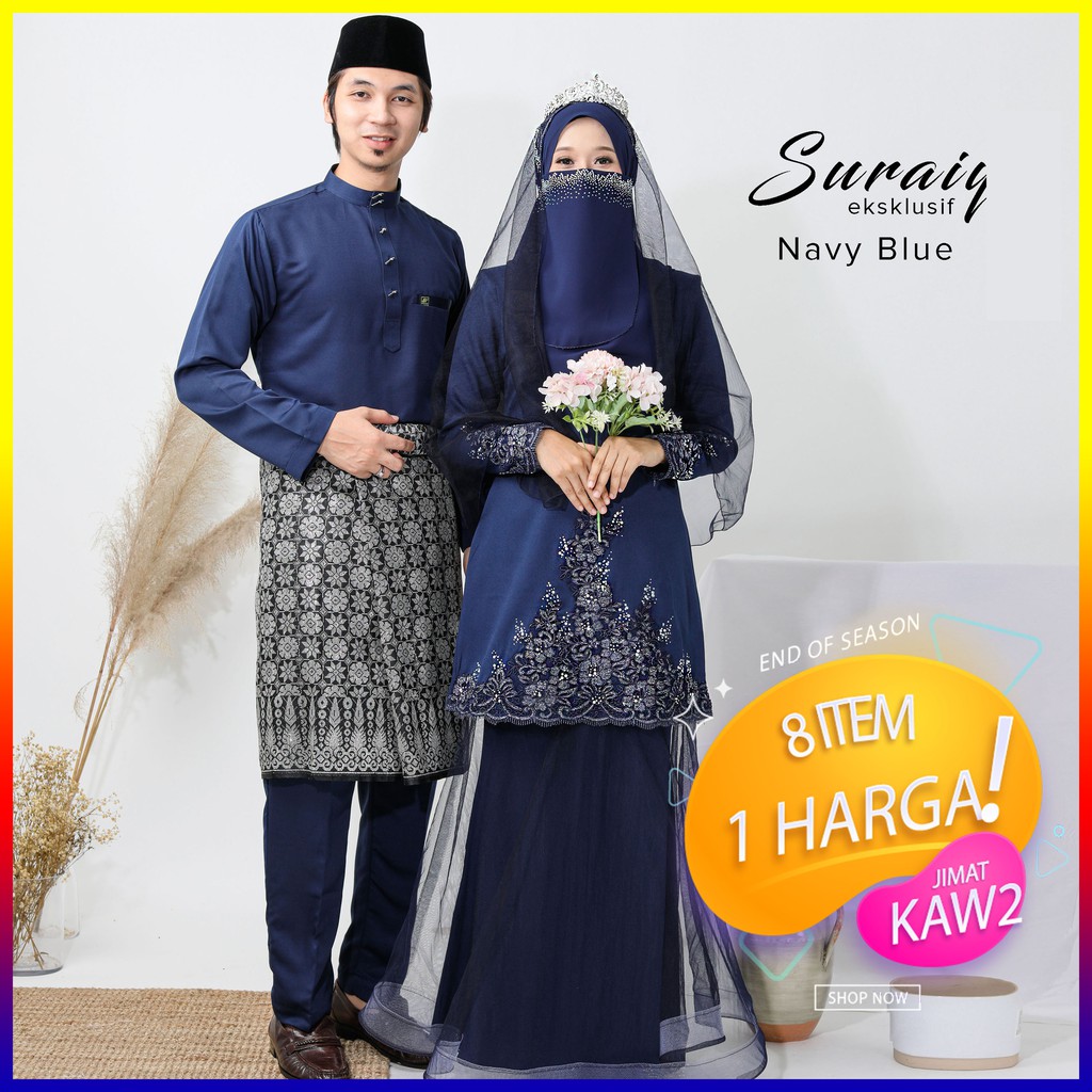 𝟖 𝐈𝐓𝐄𝐌 - 𝟏 𝐇𝐀𝐑𝐆𝐀 | 𝐍𝐀𝐕𝐘 𝐁𝐋𝐔𝐄 | BAJU SET NIKAH | COUPLE SETS | BAJU ...