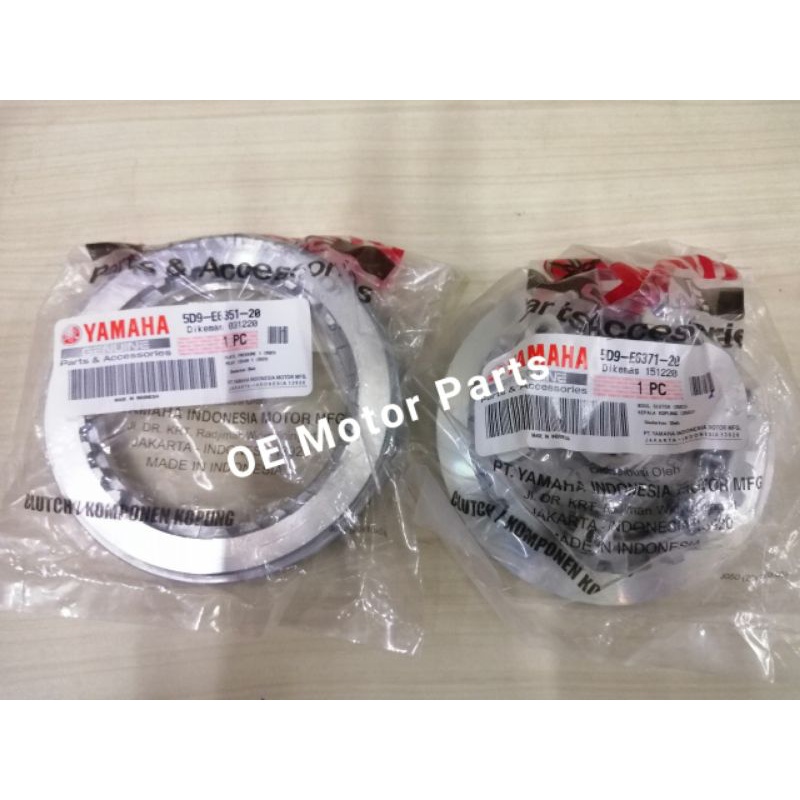 YAMAHA SRL115 24T CLUTCH BOSS 5D9-E6371-20 & CLUTCH PRESSURE PLATE 5D9 ...