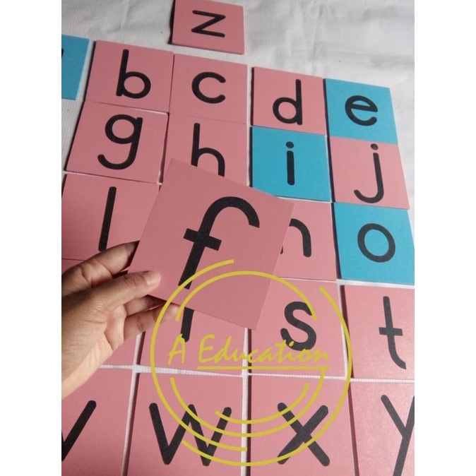 Sand PAPER LETTER LOWER CASE LOWER CASE MONTESSORI Letters In The ...