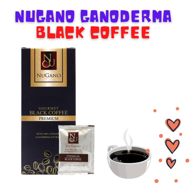Nugano Black Coffee 1 pack (30 Sachets ) No Sugar Ganoderma Lucidum ...