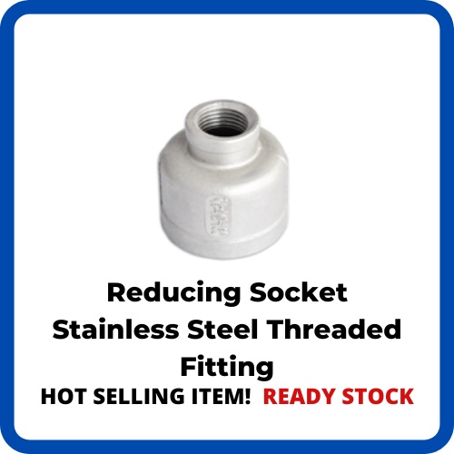 Reducing Socket Stainless Steel SUS304 Threaded Fitting ( BSPT ) | Shopee Malaysia