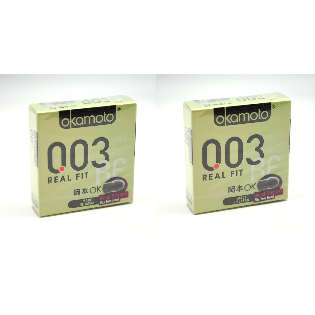 Okamoto 003 Real Fit 3s x2(twin pack) | Shopee Malaysia