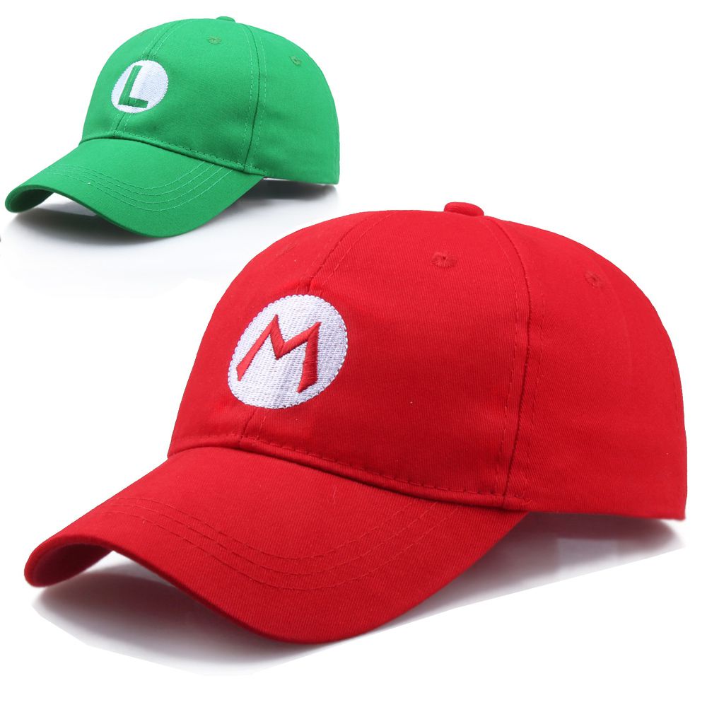 Quality Baseball Mario Cap Super Mario Bros Costume Hat All Sizes** For ...
