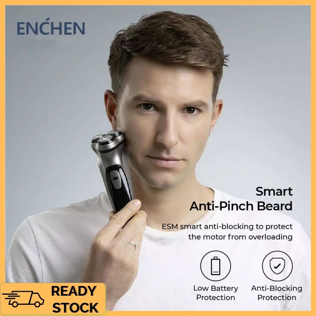 Enchen Wireless Rechargeable Shaver Blackstone 3D Electric Cordless ...