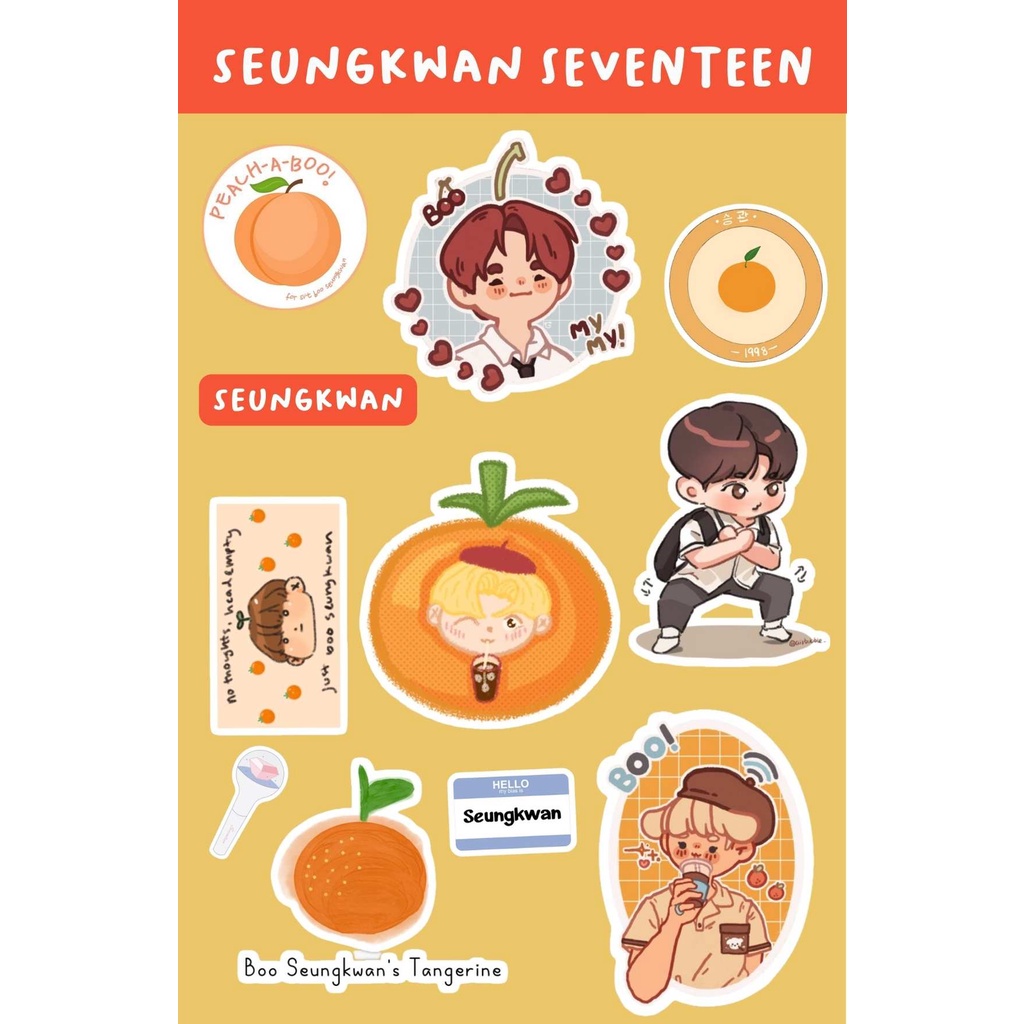 Sticker seungkwan SEVENTEEN kpop chibi aesthetic boo seungkwan carat ...