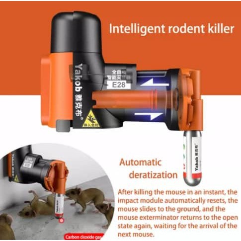 Automatic Mouse Rat Trap Non Toxic kit With CO2 Cylinder(Perangkap ...