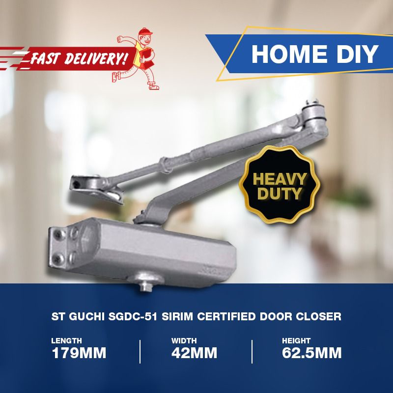 *READY STOCK* St Guchi SGDC-51 SIRIM Certified Door Closer / Adjustable ...