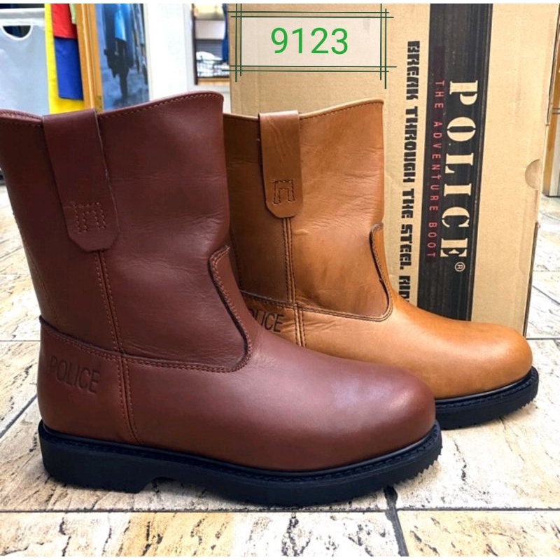Original Police Safety Shoes 9123 Toe Steel Kasut Safety Angel Girl ...