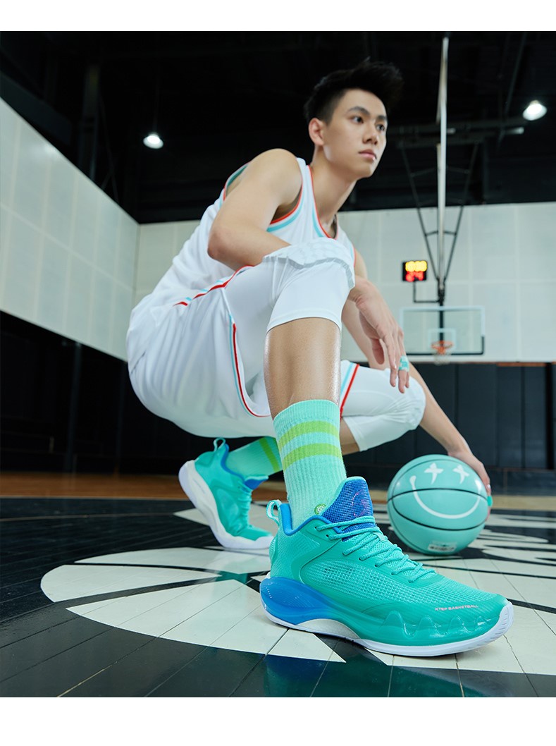 Xtep Light Attack Men Basketball Shoes Fashion Sneaker High-Top Combat ...