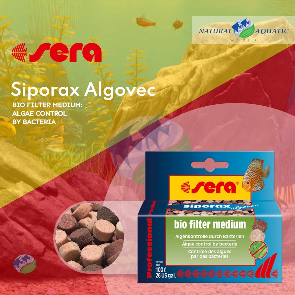 Sera Siporax Algovec Professional (35g) Bio Filter Media: Algae control ...