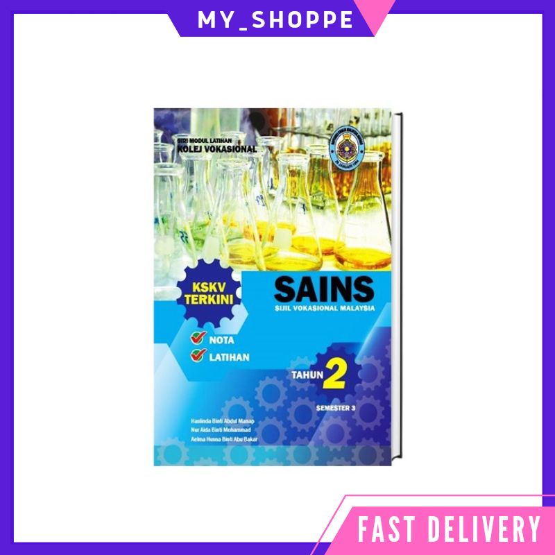 [01] Buku Sains Tahun 2 Semester 3 (Siri Modul Latihan Kolej Vokasional) | Shopee Malaysia