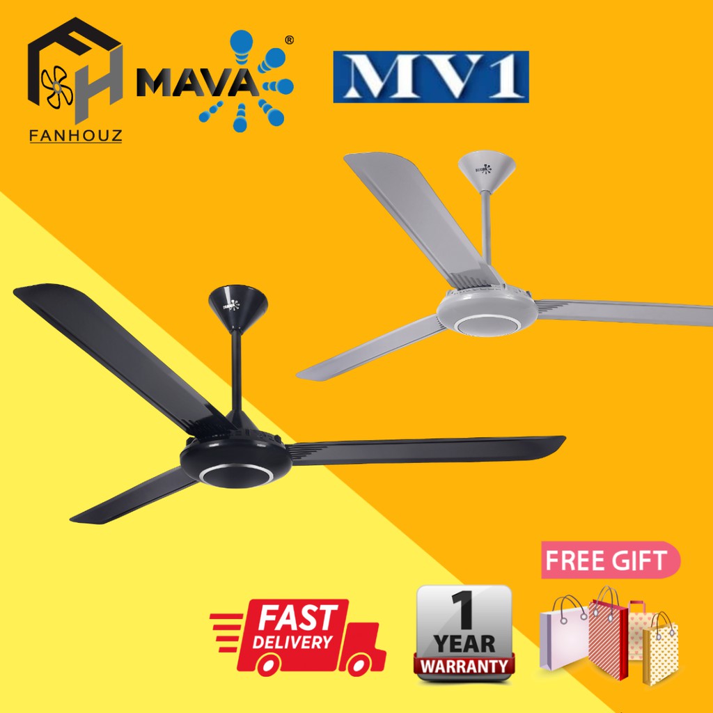 MAVA MV1 60" CEILING FAN WITH REGULATOR KIPAS 60" REGULATOR FAN COLOUR ...