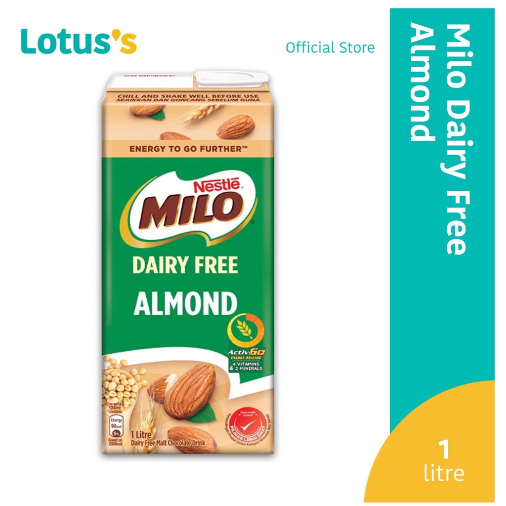 Nestle MILO Dairy Free Almond (Plant Based) UHT 1L | Shopee Malaysia
