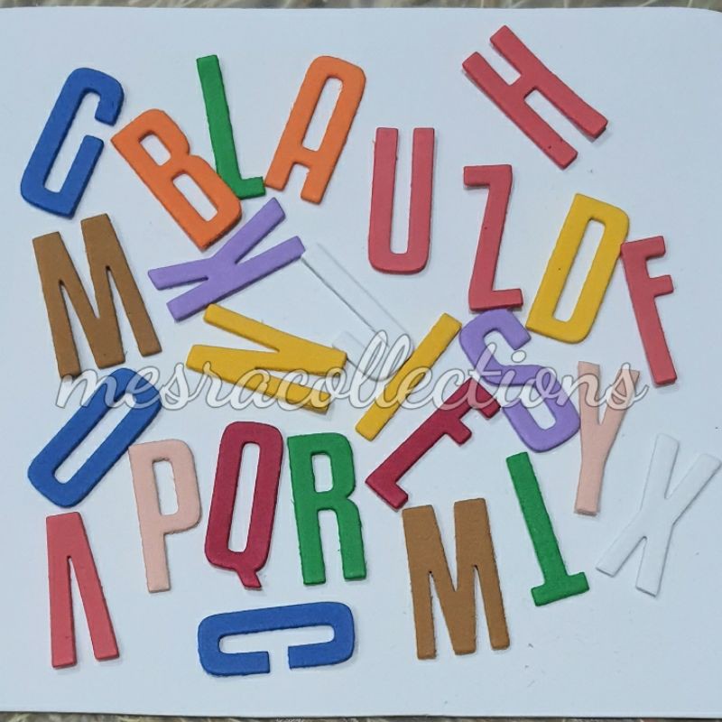 PA 04 Alphabet set complete A to Z upper case foam huruf besar capital ...