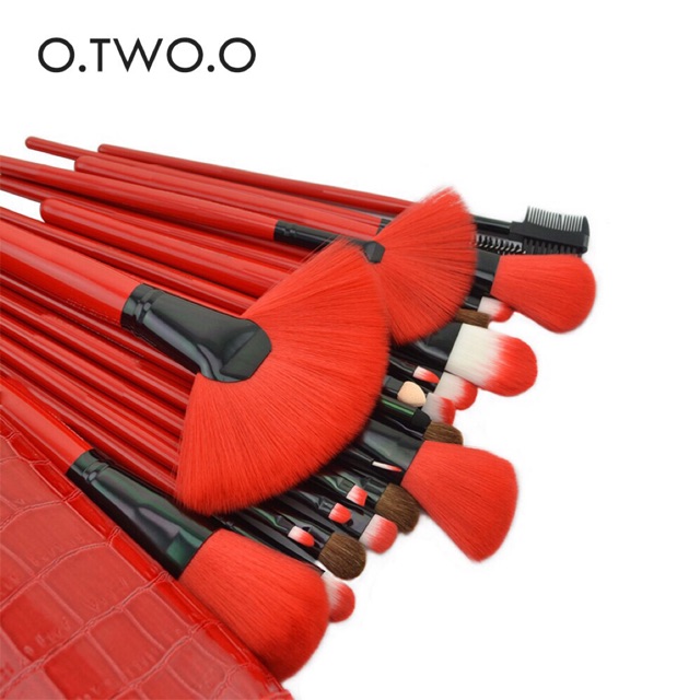 M'SIA LOCAL STOCK‼️24pcs/lot Make Up Brushes Set Red Color Cosmetics ...