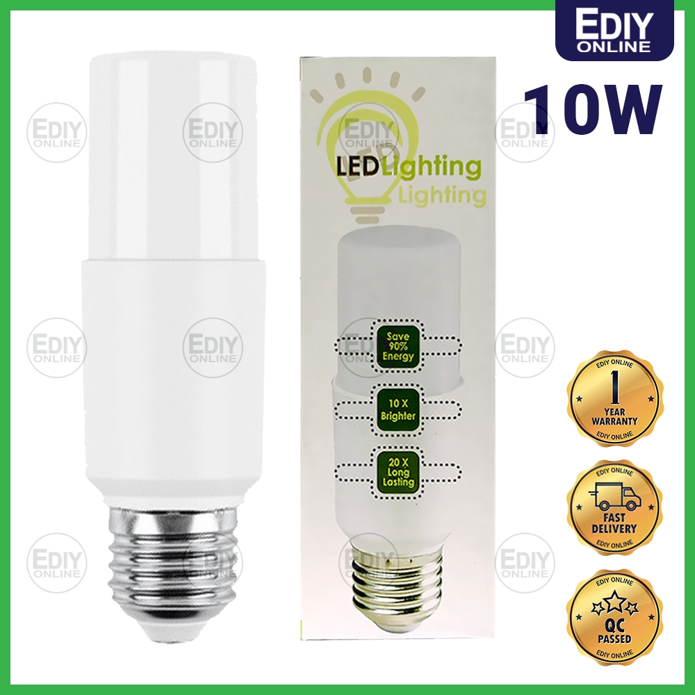 ALETKO DEN LED STICK Bulb 10W E27 SCREW (6500K Daylight) 1 YEAR WARRANTY LAMPU MENTOL STIK ...