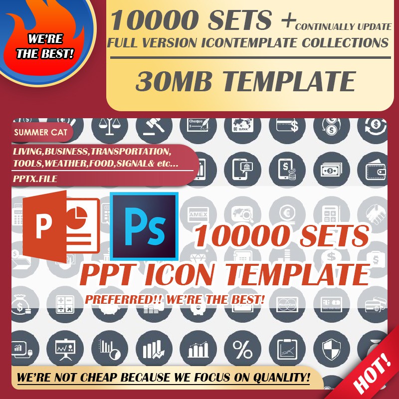 High Quality powerpoint Icon cute icon Photoshop Icon Photoshop preset ...