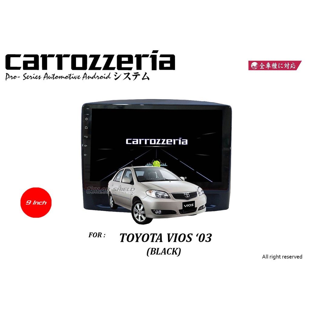 Carrozzeria 9' Automotive Pro Series Android System Player Toyota Vios ...