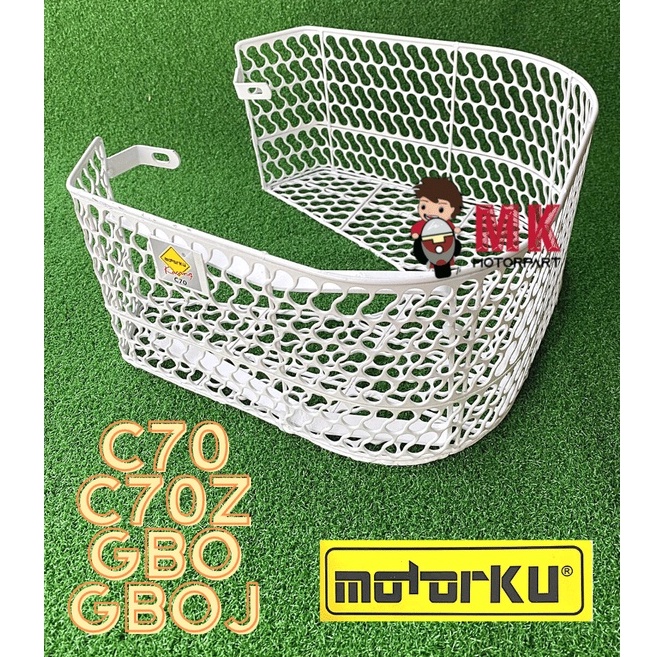 Raga Besi KACANG 88 PUTIH / WHITE Iron Basket Honda C70 , C70z / GBO , GBOJ GBO-J 💥SPECIAL ...