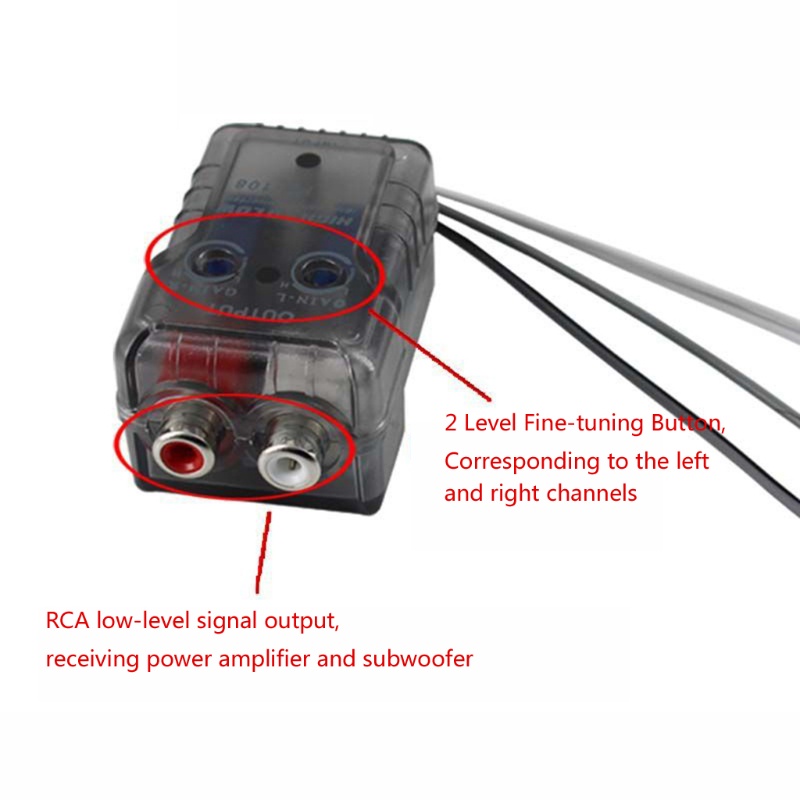 WIN Car Adjustable Line Control Output Impedance Converter Wire High to ...