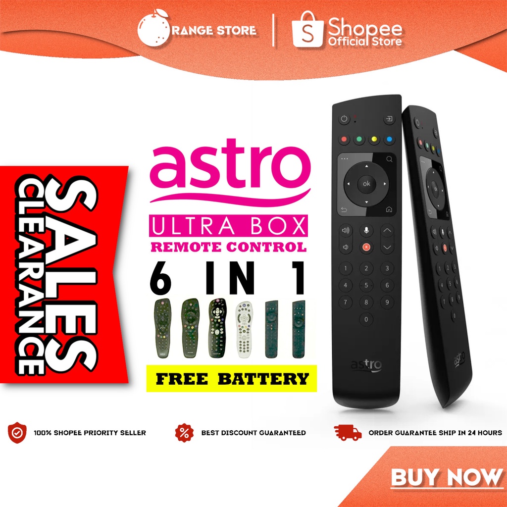 ASTRO 4k Ultra Box Remote Control Ultra Box Controller 6 in 1 Remote ...