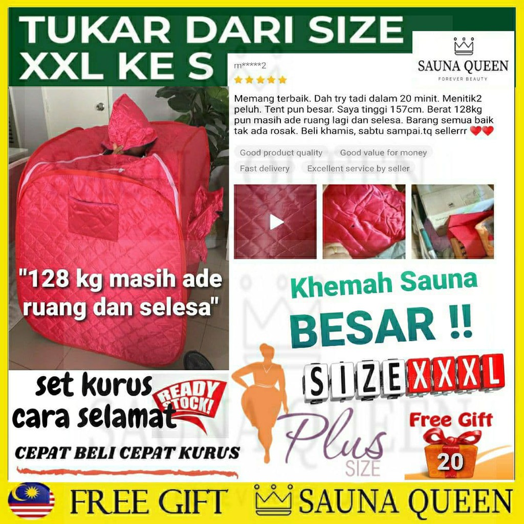 👑 SAUNA QUEEN 👑 Extra Large XL Tent Complete Set Steam Home XXXL Sauna ...