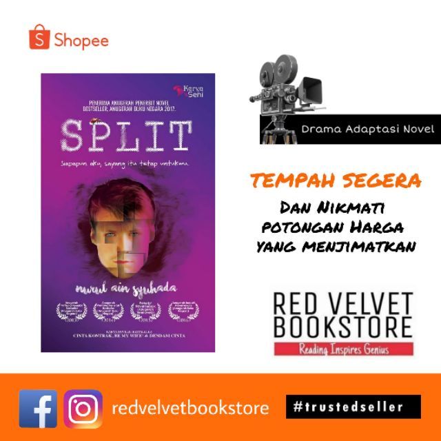 SPLIT (DRAMA ADAPTASI NOVEL) | Shopee Malaysia