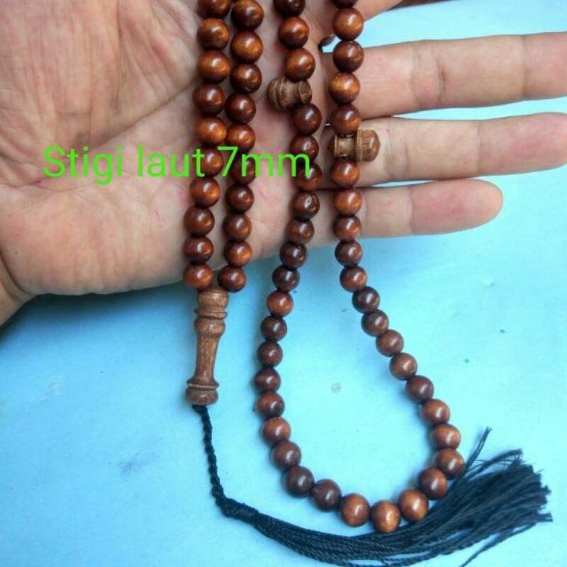 KAYU Sea stigi tasbih 7mm original stigi tasbih wooden tasbih setigi ...