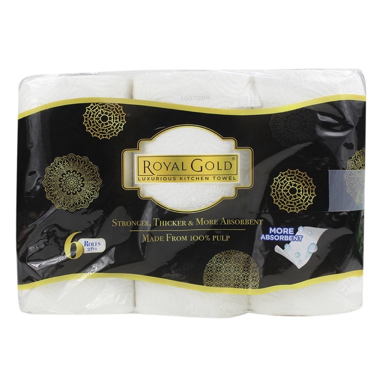 Premier Kitchen Towel 60s x 6roll Royal gold kitchen towel Tisu Gulung ...