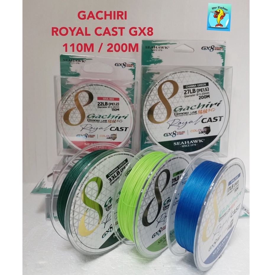 SEAHAWK GACHIRI ROYAL CAST GX8 110M / 200M BRAID LINE X8 SULAM TALI BENANG | Shopee Malaysia