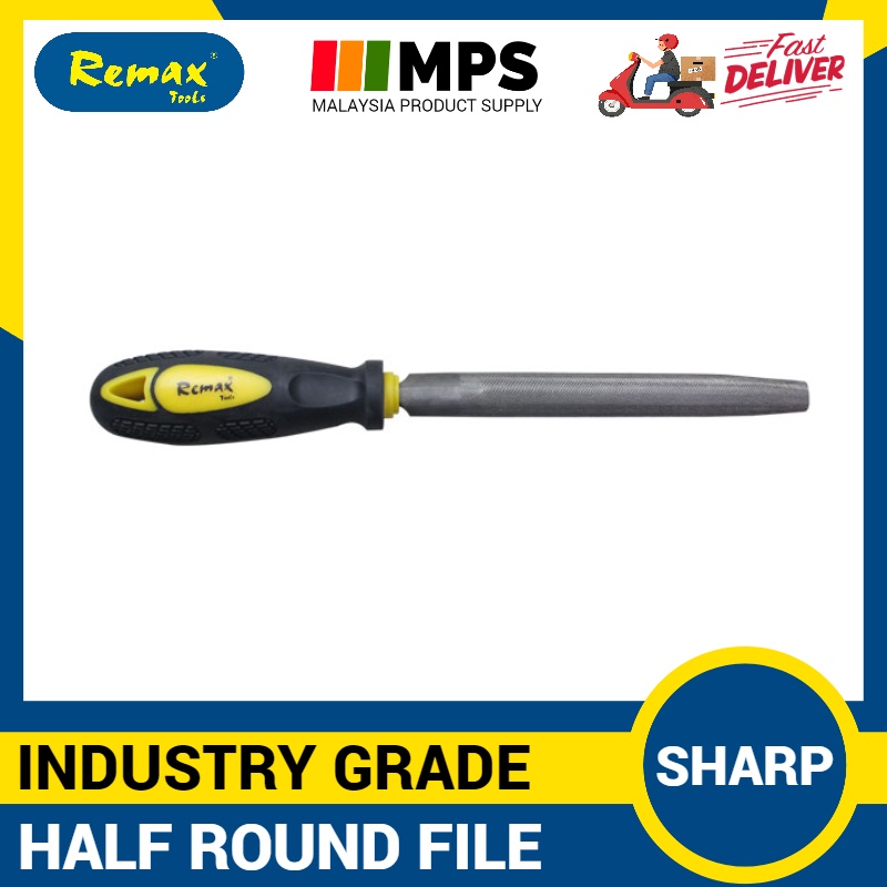 Remax Half Round File 6, 8, 10, 12 inch Durable Steel File for Concave ...