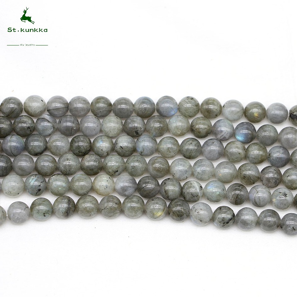 St.kunkka Spectrolite Spacer Beads - Labradorite Natural Stone White (4 ...