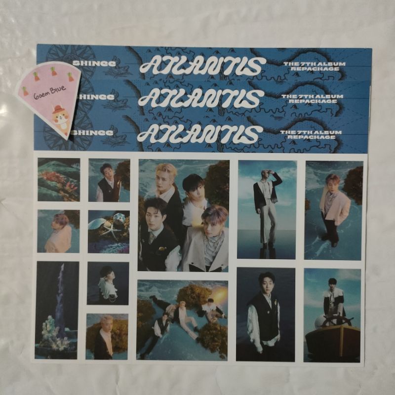 Shinee The 7th Album Repackage 'Atlantis' - Sticker Ocean Onew Minho ...