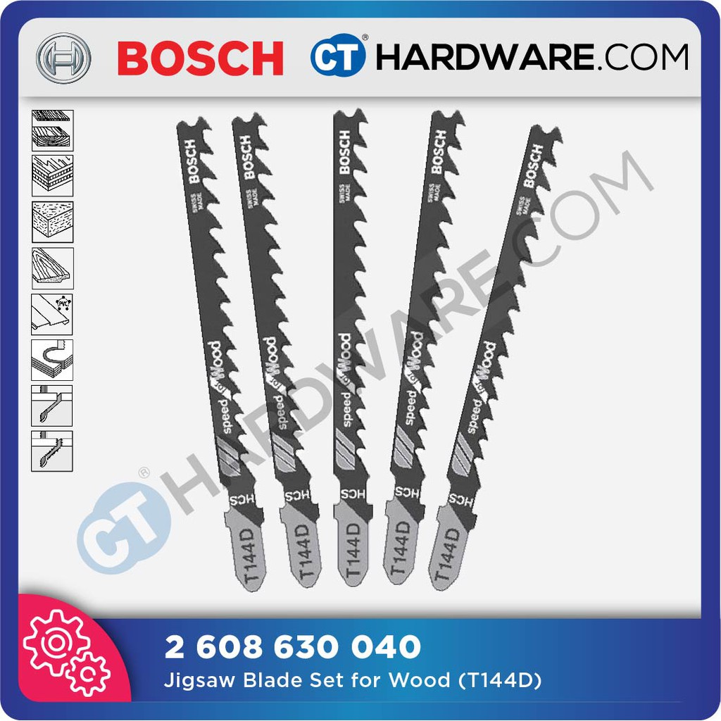 BOSCH T144D JIGSAW BLADE SPEED FOR WOOD | STRAIGHT QUICK CUT ...