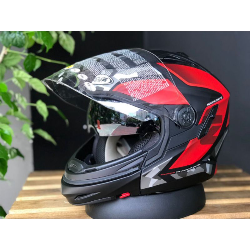 ZEUS HELMET ZS-613 AJ-14 RED | Shopee Malaysia
