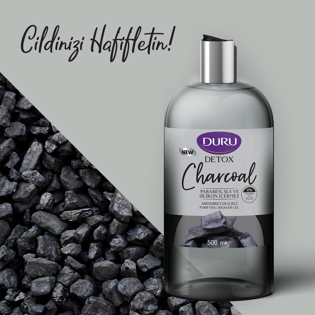 Duru Precious - Premium Detox Energy Charcoal Shower Gel 500ml | Shopee Malaysia