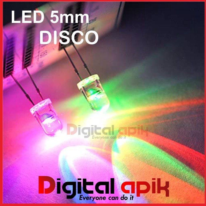 5mm Colorful Rainbow Disco LED - RGB fast flashing colorful lights ...