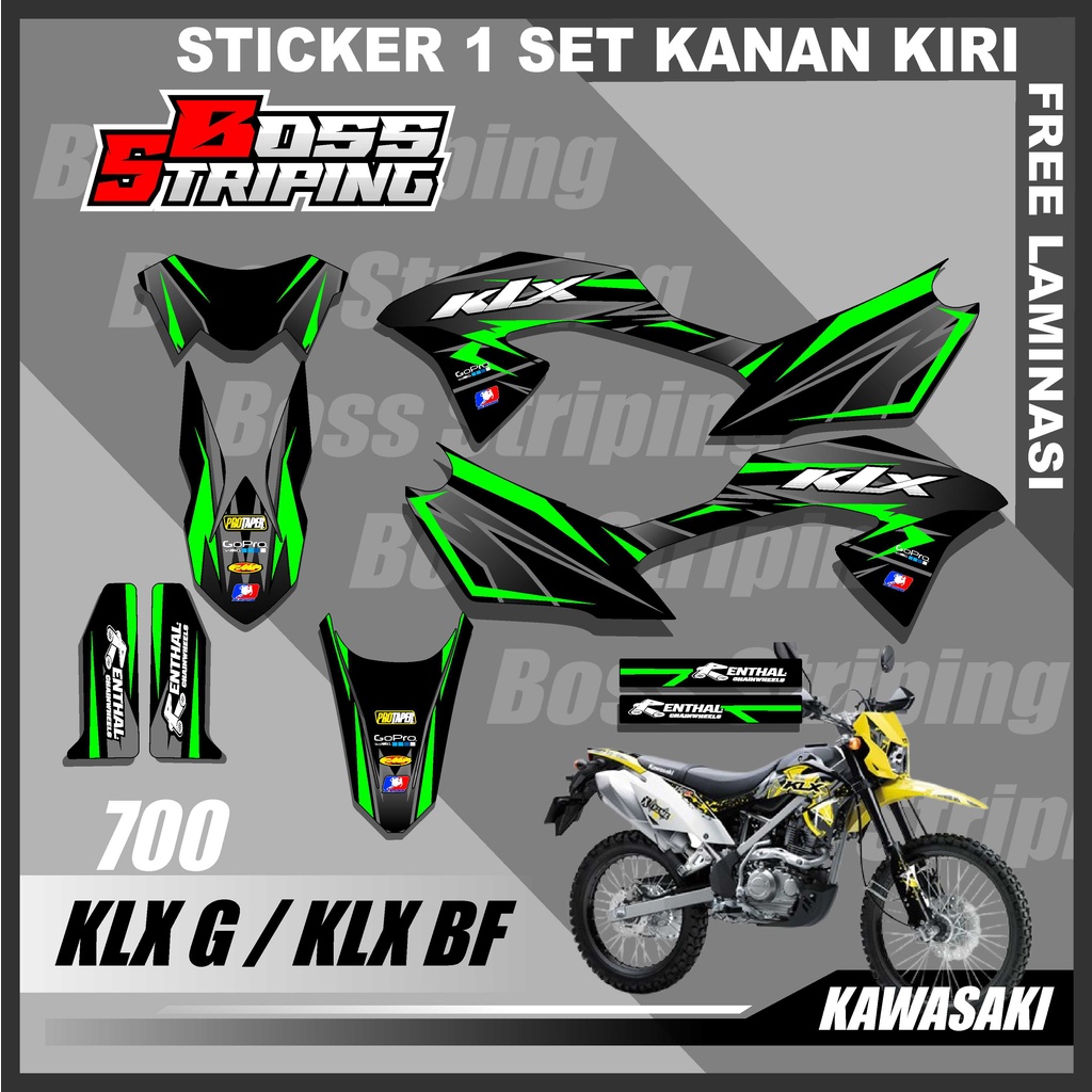 Striping Stickers Klx bf 150 Klx G Motorcycle stickers klx 150 bf se ...