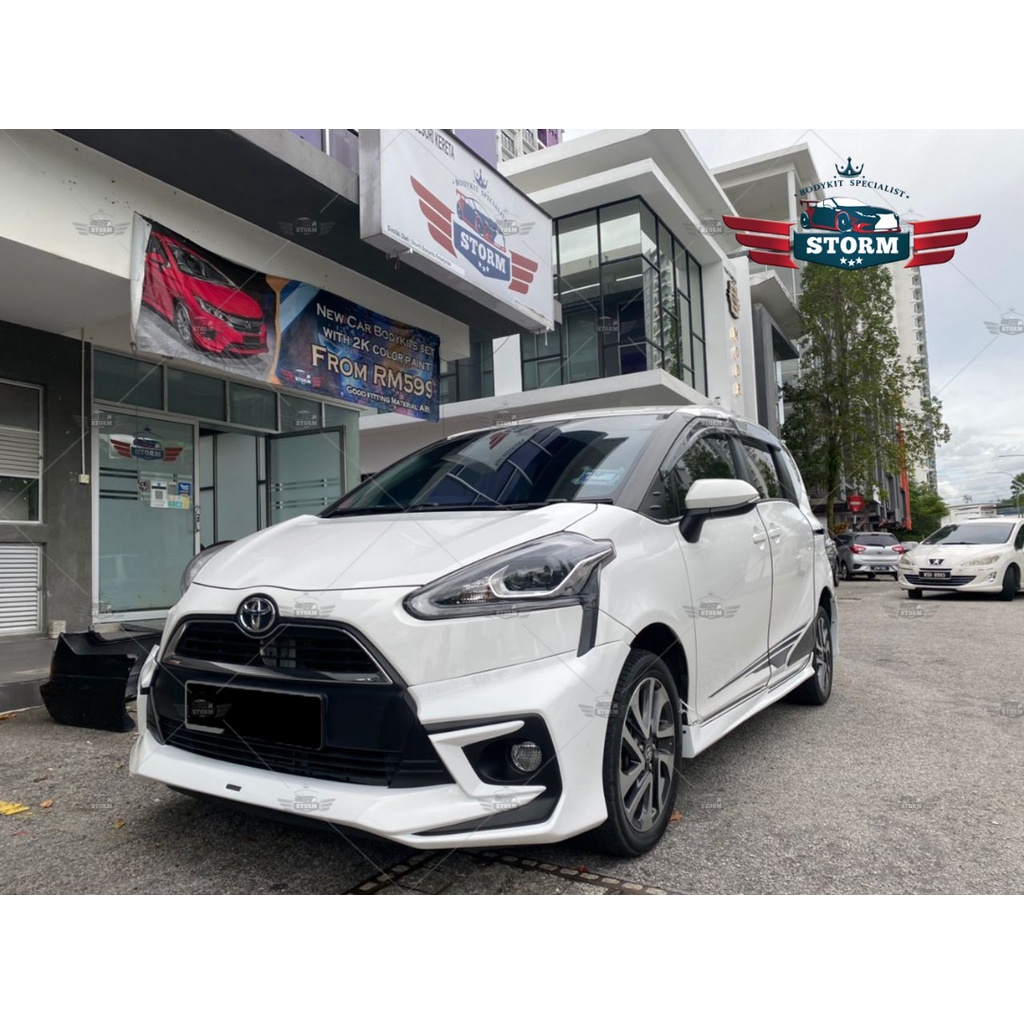 TOYOTA SIENTA 2016 - 2018 ( MODELISTA V2 ) BODYKIT SET WITH 2K COLOR ...