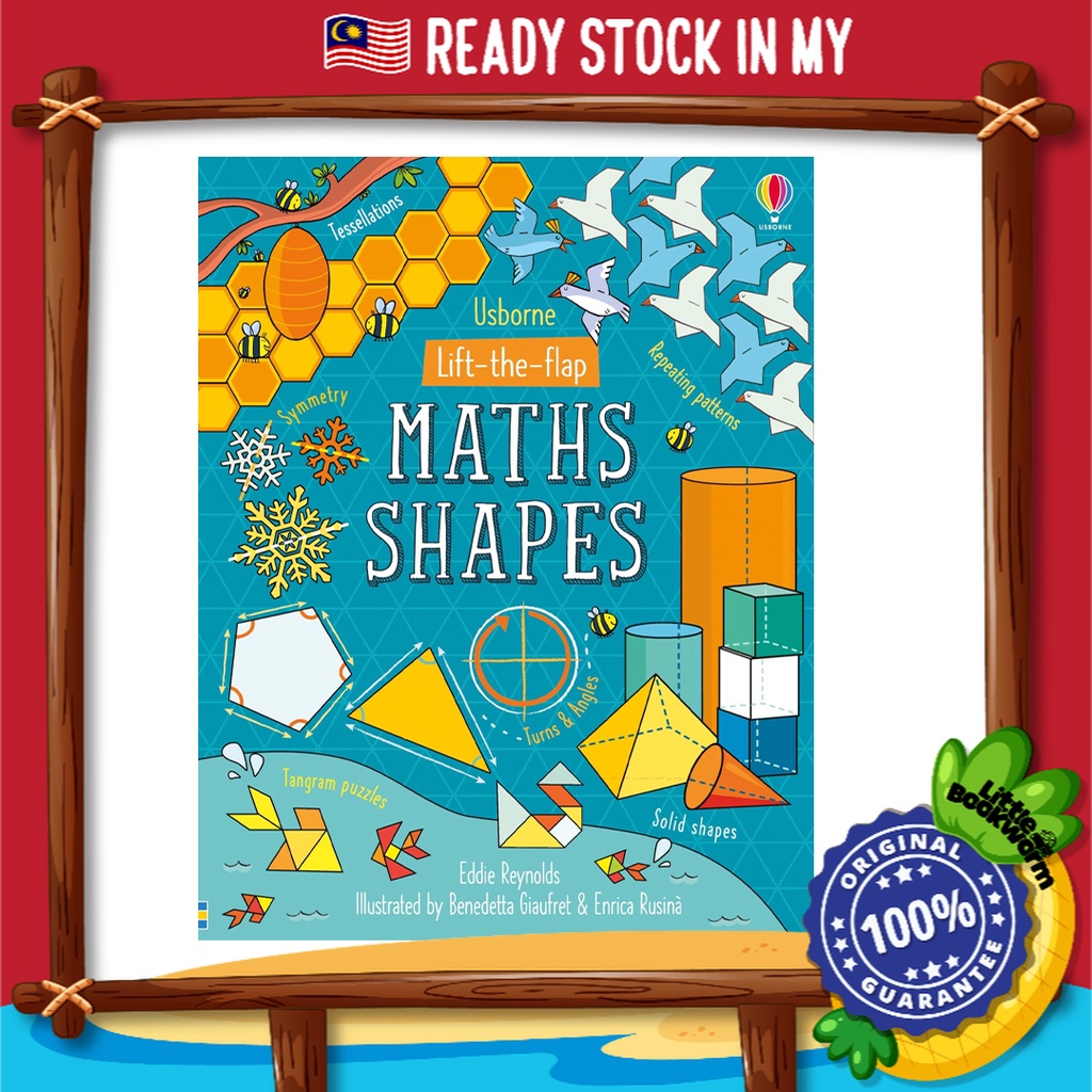 [100% original] Usborne Lift-the-Flap Maths & Shapes | Shopee Malaysia