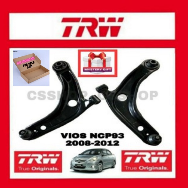 SK TRW TOYOTA VIOS NCP93 ( 08-2012 ) LOWER ARM FRONT LEFT AND RIGHT ORIGINAL TRW SUSPENSION ...