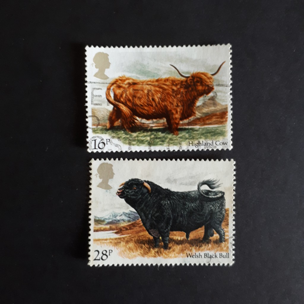 1984 Great Britain Stamps - National Cattle Breeders' Association ( 2v ...