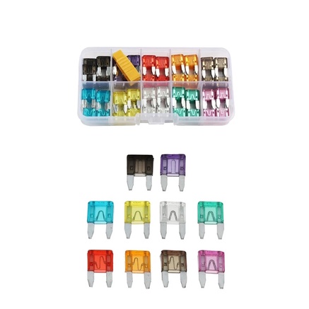 🌟121pcs🌟car fuse mini fuse 2A 3A 5A 7.5A 10A 15A 20A 25A 30A 35A mini ...